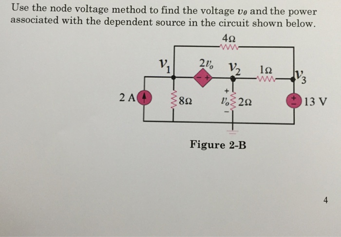 Solved Use the node voltage method to find the voltage Vo | Chegg.com