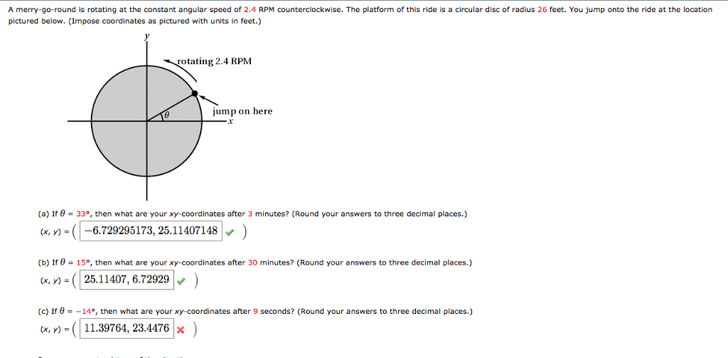 Solved A merry-go-round is rotating at the constant angular | Chegg.com