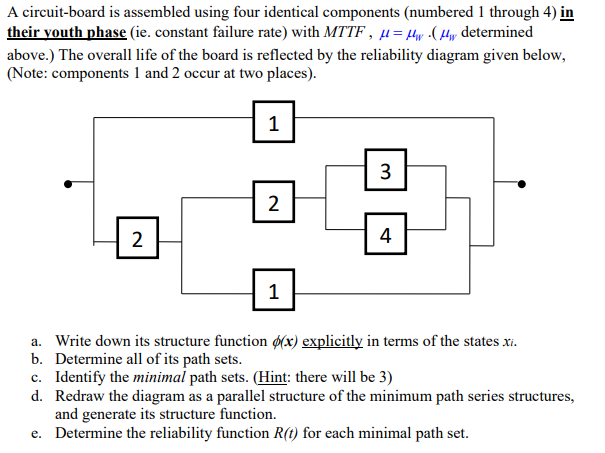 Solved A circuit-board is assembled using four identical | Chegg.com