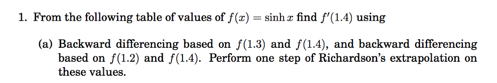 Solved x 1.2 1.3 `1.4 1.5 1.6 f(x) 1.5095 1.6984 1.9043 | Chegg.com