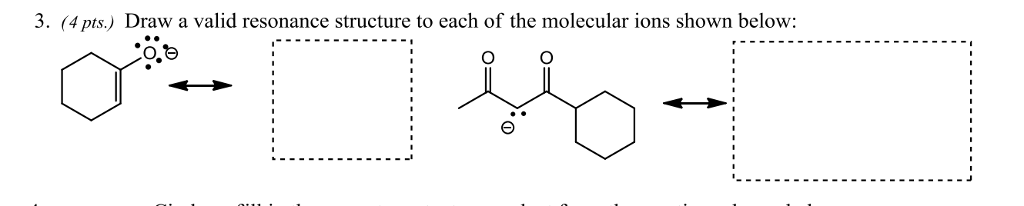 Solved Draw a valid resonance structure to each of the | Chegg.com