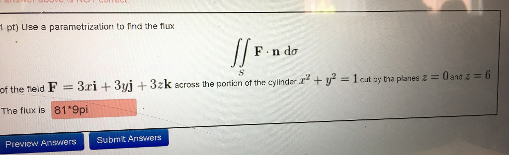 Solved Use a parametrization to find the flux | Chegg.com