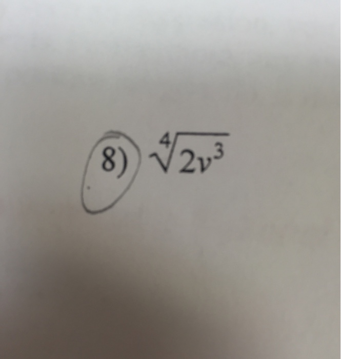 Solved ^4 squareroot 2 nu^3 | Chegg.com