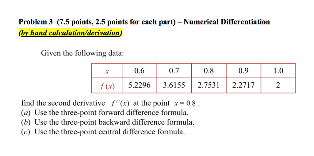 Solved Problem 3 (7.5 points, 2.5 points for each part) | Chegg.com