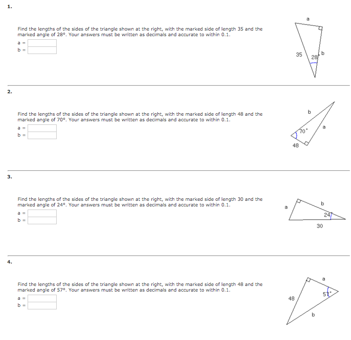 Solved Find the lengths of the sides of the triangle shown | Chegg.com