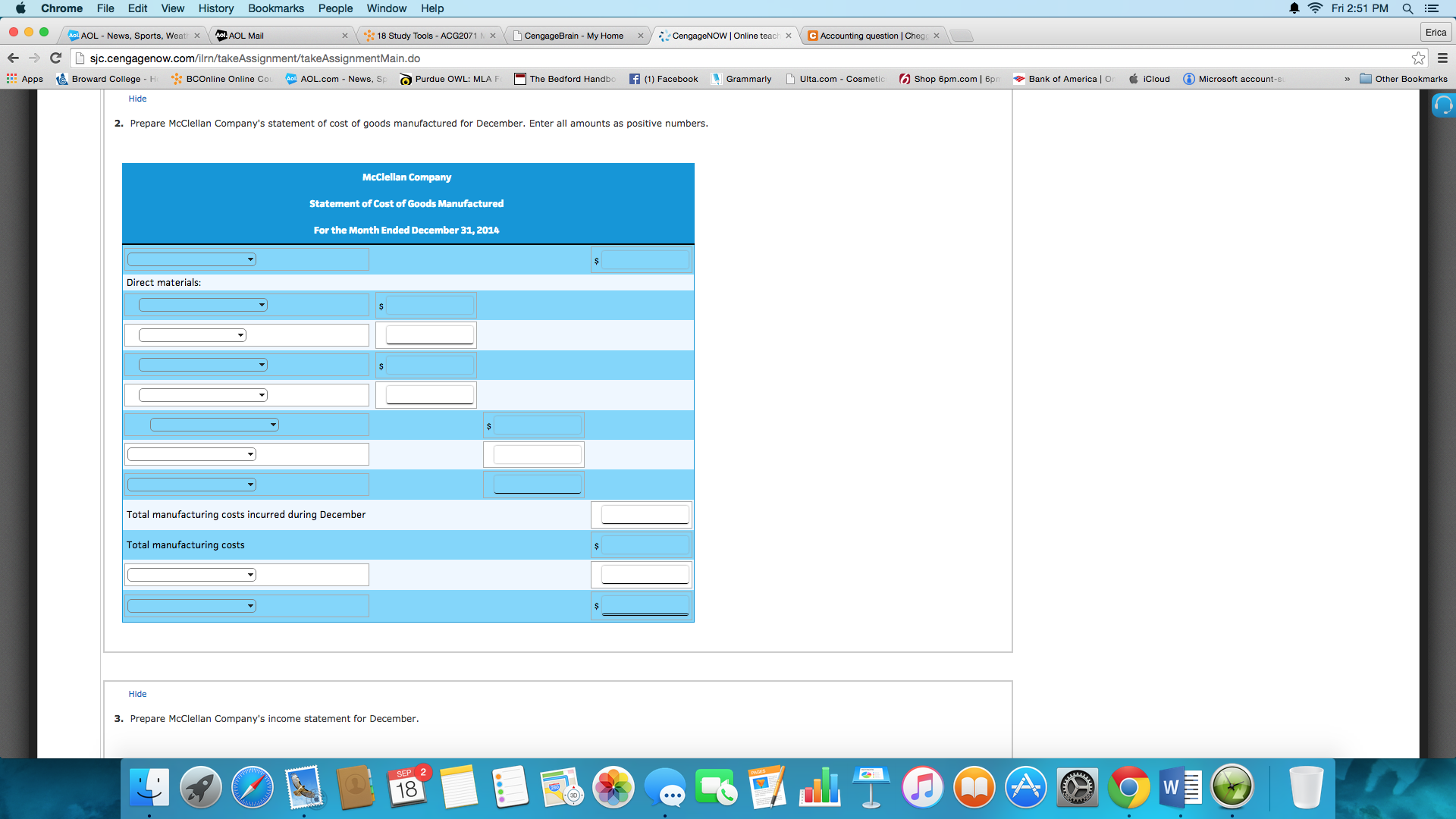 cengagebrain accounting homework answers