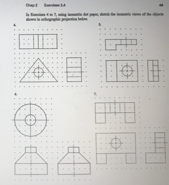 Isometric Dot Paper Drawings
