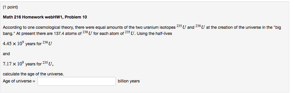 Solved 1 point Math 216 Homework webHW1, Problem 10 | Chegg.com