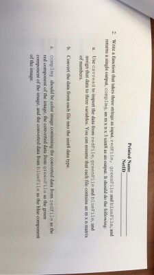 Solved NetID 2 write a function that takes three strings as | Chegg.com