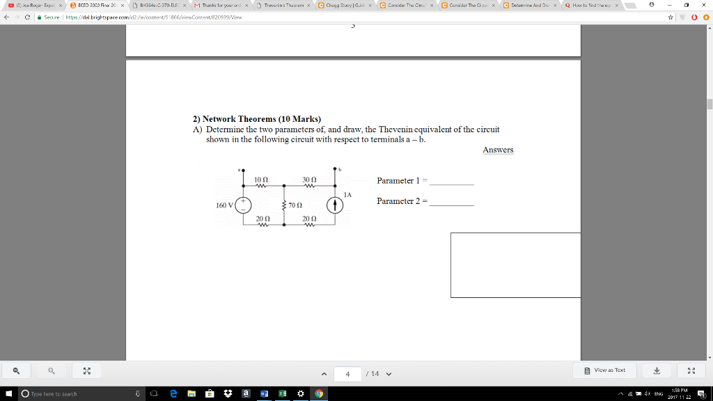Solved Network Theorems (10 Marks) Determine the two | Chegg.com