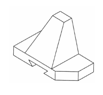 Solved orthographic projection : sketch the front, top and | Chegg.com