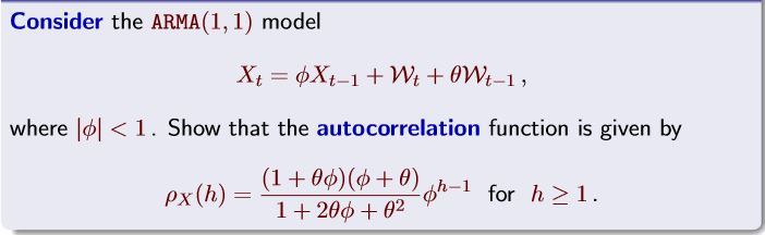 Solved Consider the ARMA(1, 1) model where