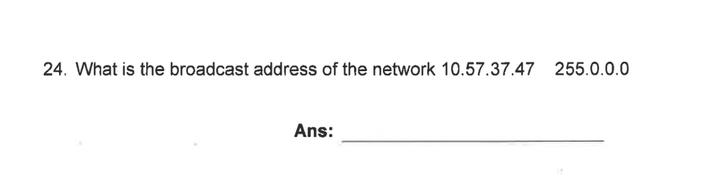 Solved 20. Up to how many hosts can be placed in the subnet | Chegg.com