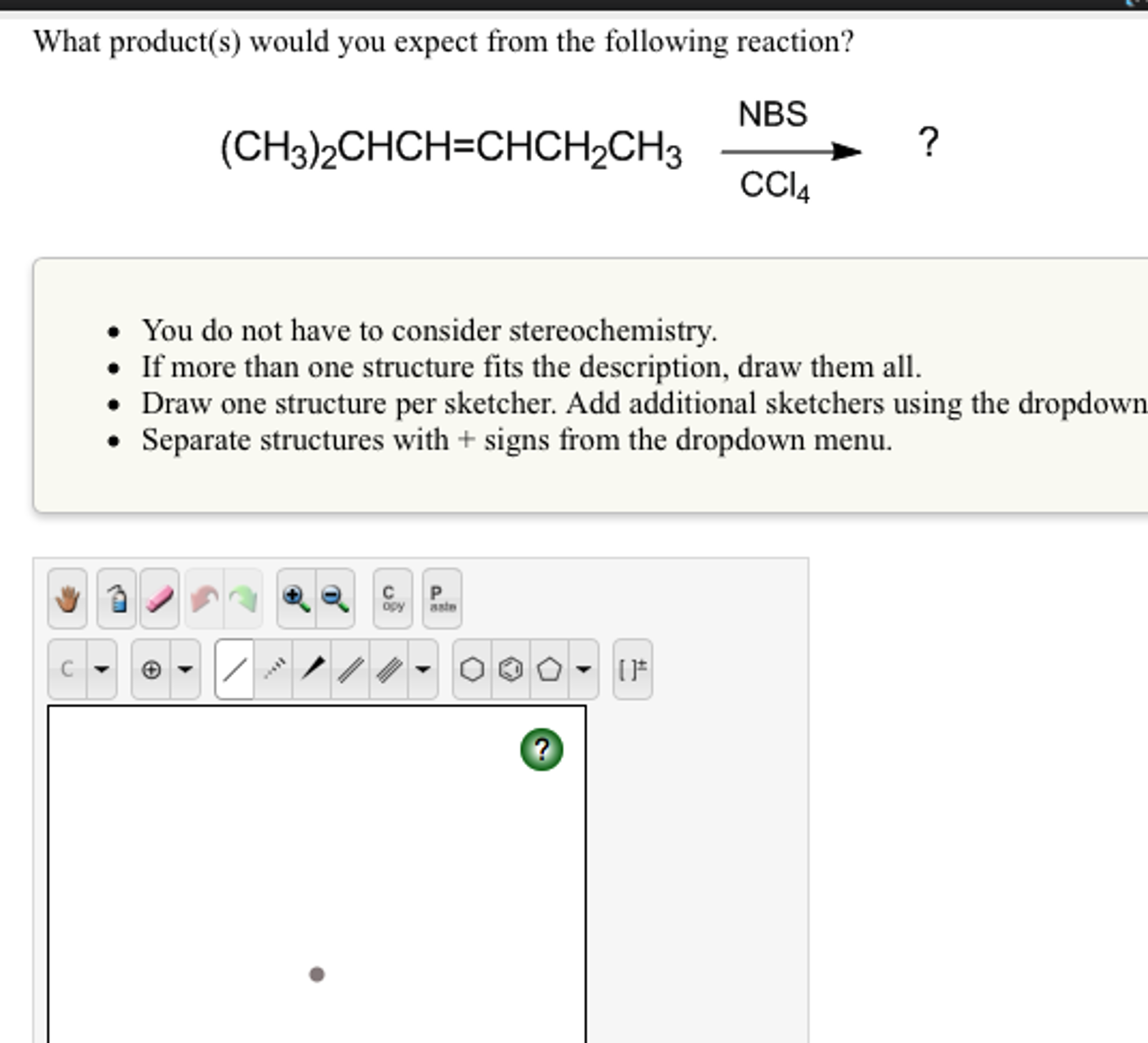 Solved what products would you expect from the following | Chegg.com