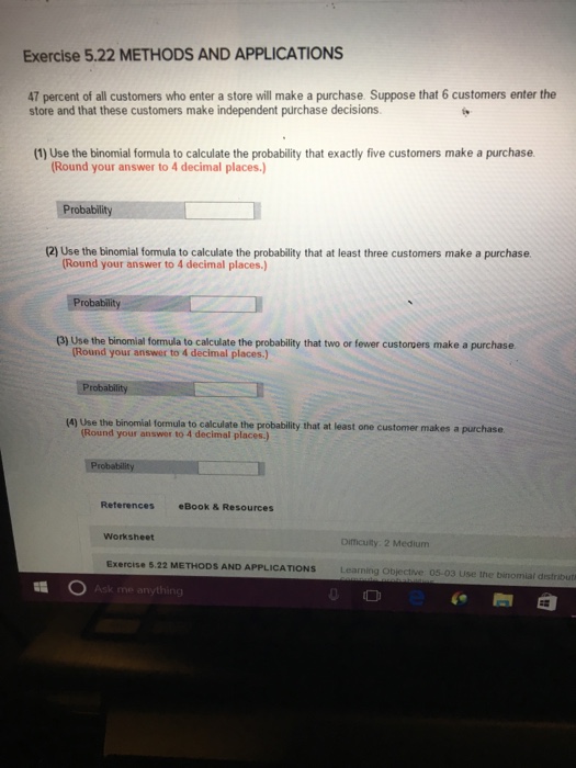 Solved 47 percent of all customers who enter a store will | Chegg.com