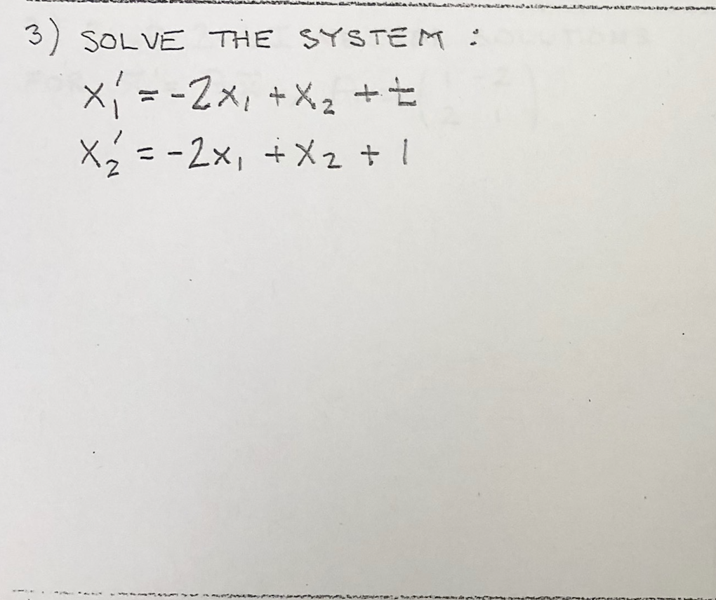Solved 3) SOLVE THE SYSTEM | Chegg.com