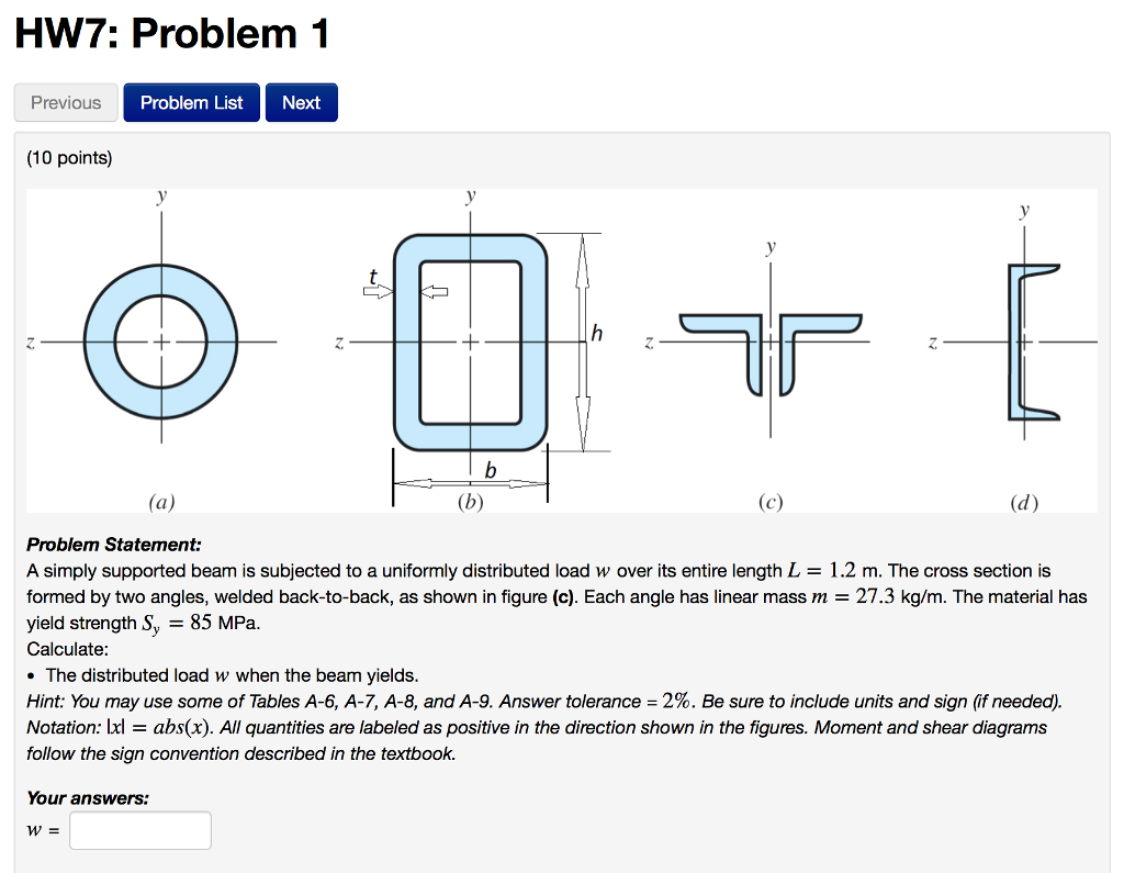 Solved Hw7 Problem 1 Previous Problem List Next 10 Points 