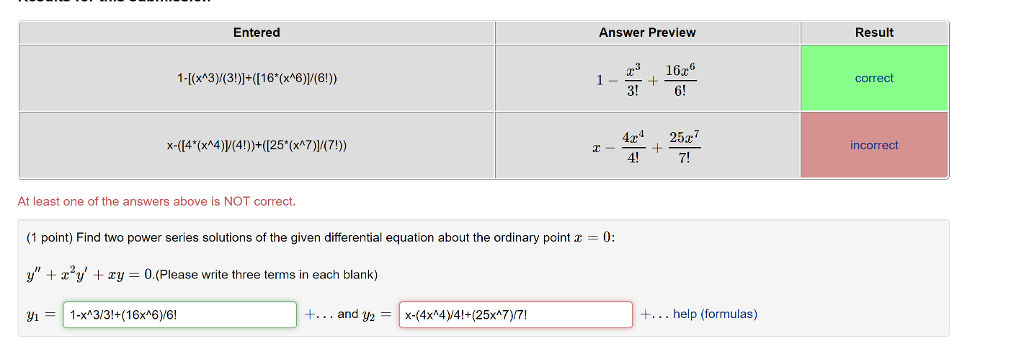 Solved Find two power series solutions of the given | Chegg.com Solved Find two power series solutions of the given | Chegg.com