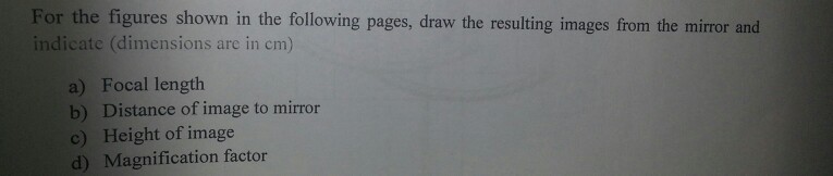 Solved For the figures shown in the following pages, draw | Chegg.com