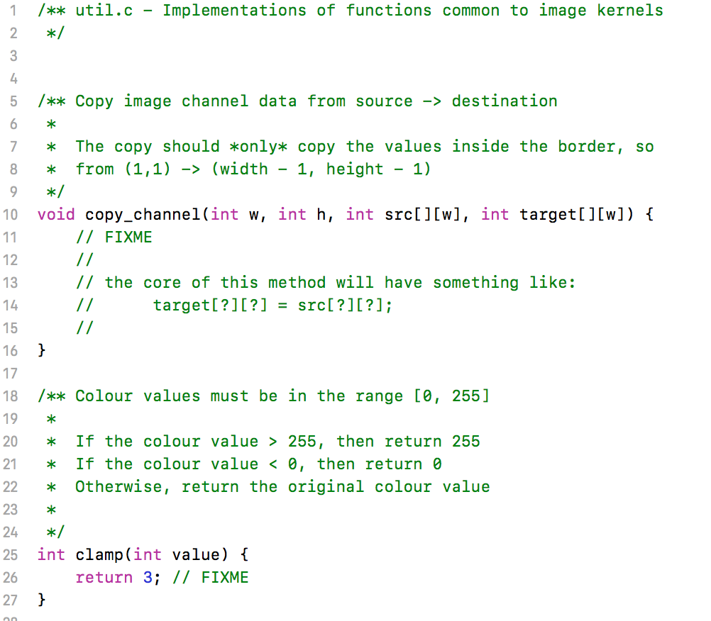 Solved Image processing utilities Copying channel data You | Chegg.com