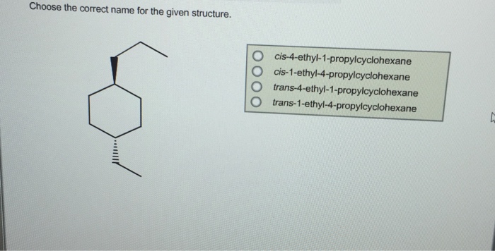 Solved Choose the correct name for the given structure. | Chegg.com
