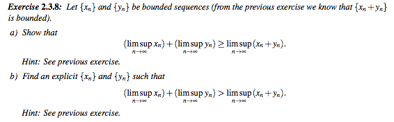 Solved Let and {y-n} be bounded sequences (from the previous | Chegg.com