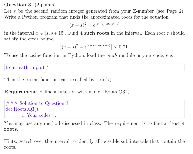 (5) Two random numbers The following questions use | Chegg.com