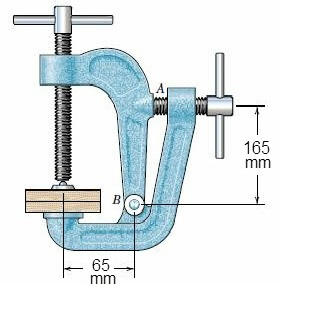 Solved The dual-grip clamp shown in the figure is used to | Chegg.com