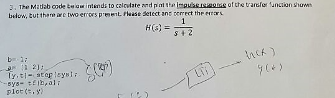 Solved The Matlab code below intends to calculate and plot | Chegg.com