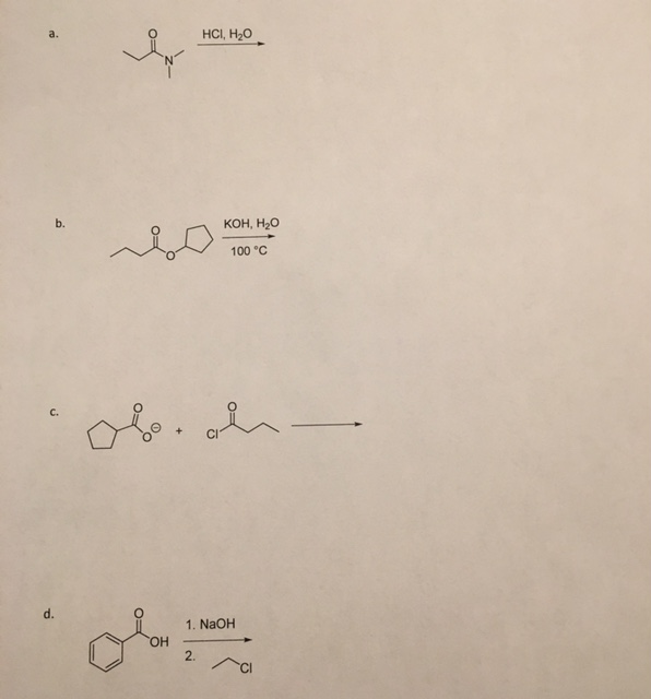 Solved HCI, H20 KOH, H20 100 °C O Cl 1. NaOH OH | Chegg.com Solved HCI, H20 KOH, H20 100 °C O Cl 1. NaOH OH | Chegg.com