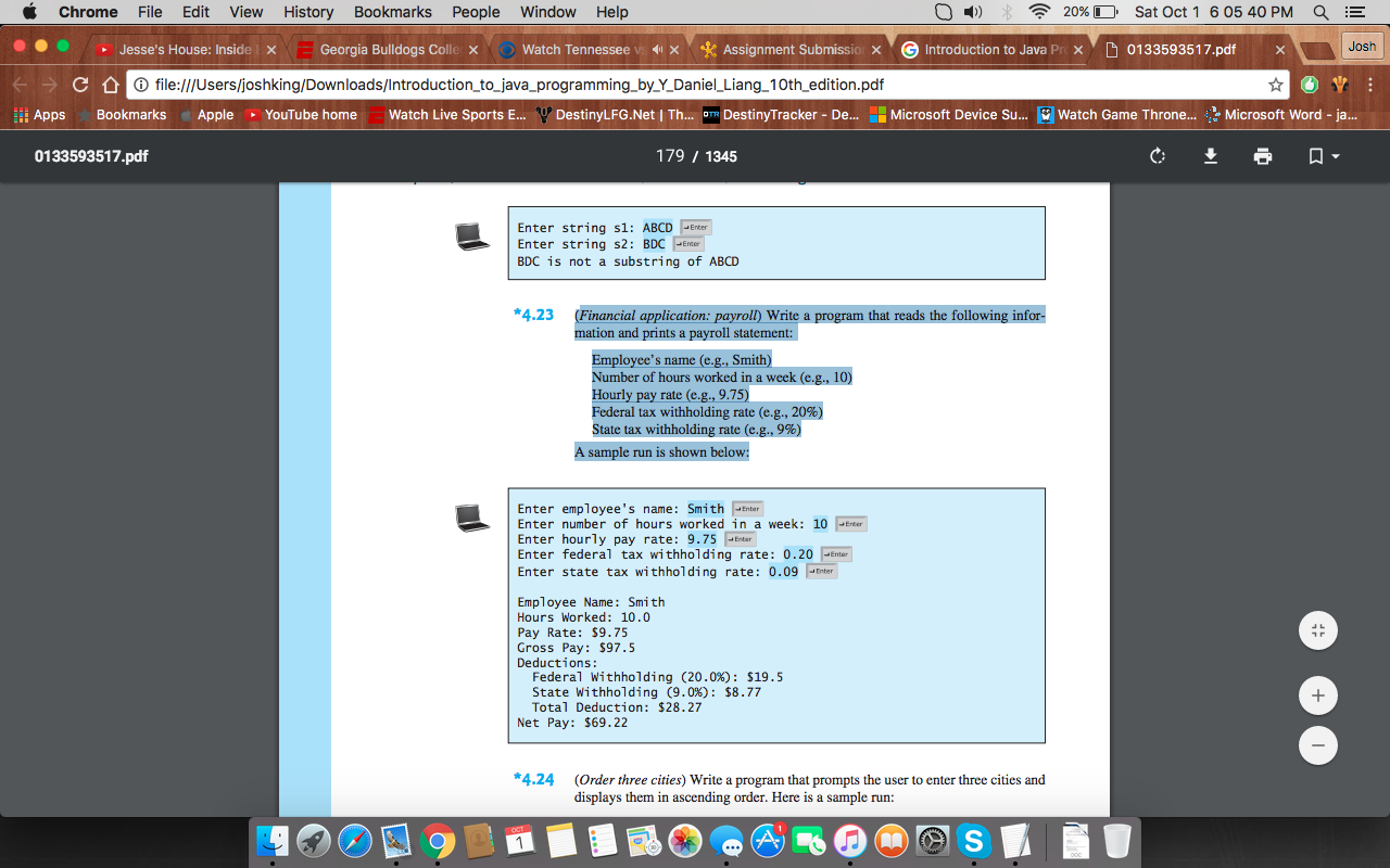 Solved Write a program that reads the following information | Chegg.com