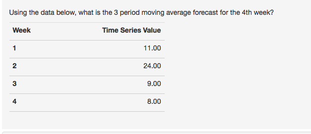 Solved Using the data below, what is the value of the | Chegg.com