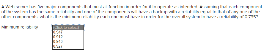 Solved A Web server has five major components that must all | Chegg.com