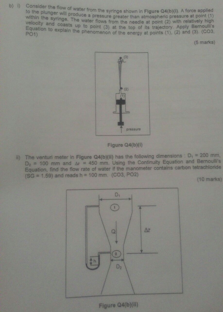 Solved QUESTION 4 a) Water is being transferred from a | Chegg.com