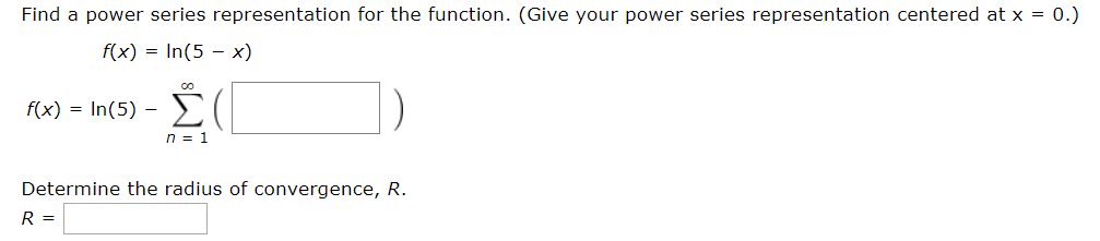 Solved Find a power series representation for the function. | Chegg.com