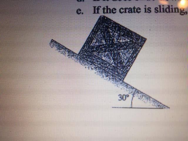 Solved The 100 lb crate shown below is released from rest on | Chegg.com