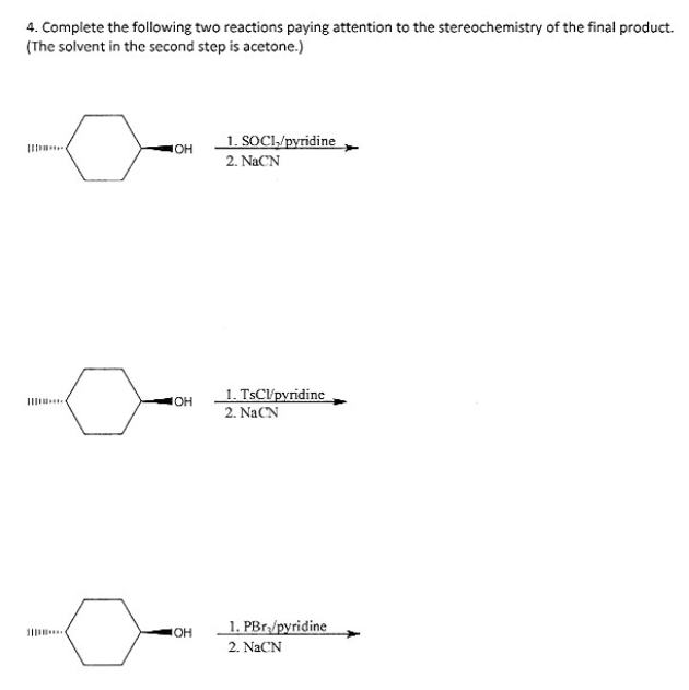 Solved Complete the following two reactions paying attention | Chegg.com