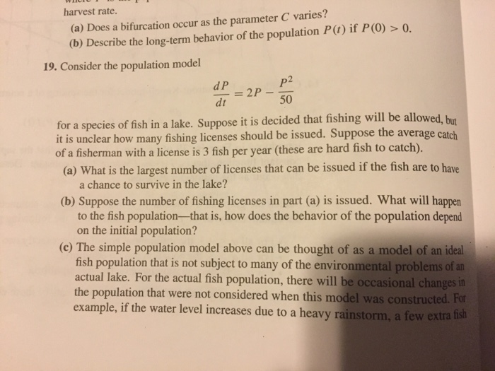 Solved Consider the population model dP/dt = 2P - P^2/50 | Chegg.com
