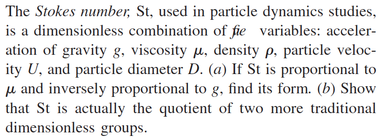 Solved The Stokes Number St Used In Particle Dynamics