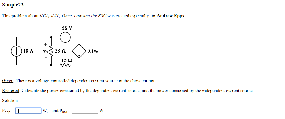Solved Simple 23 This problem about KCL, KVL, Ohms Law and | Chegg.com