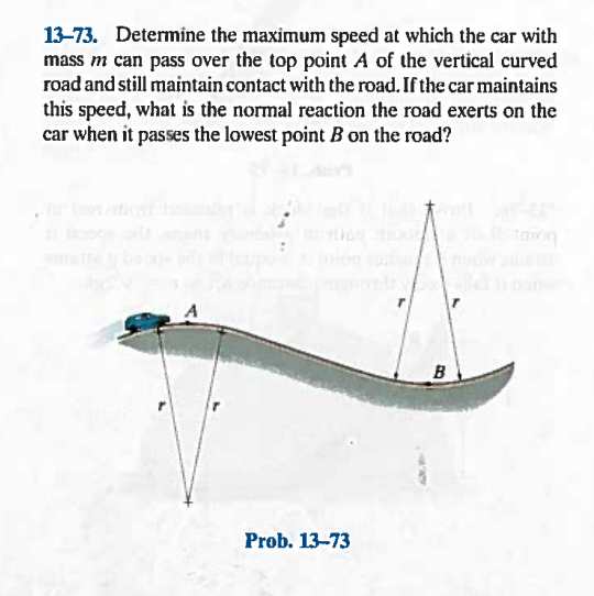 Solved Determine the maximum speed at which the car with | Chegg.com