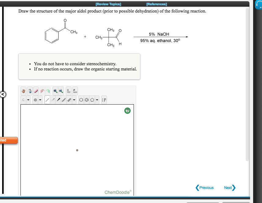 Solved [Review Topics] Draw the structure of the major aldol | Chegg.com