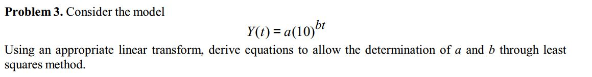 Solved Consider the model Using an appropriate linear | Chegg.com