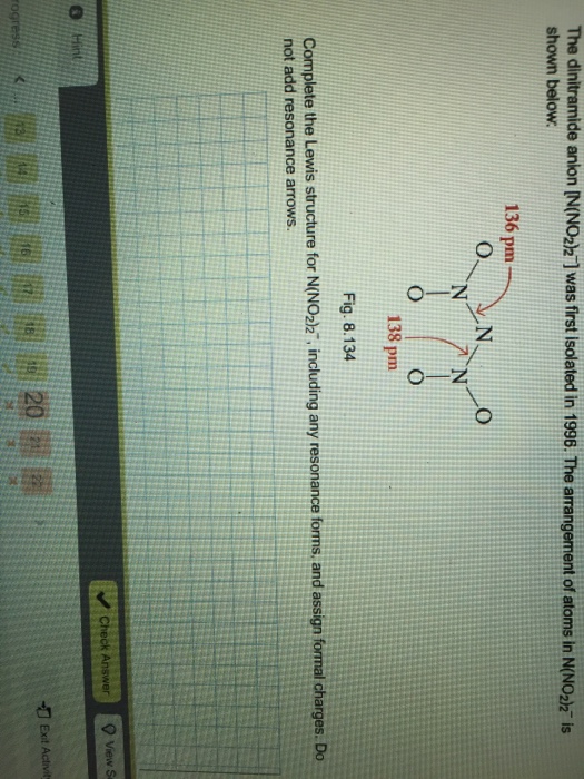 Solved The dinitramide anion [N(NO_2)_2^-] was first | Chegg.com
