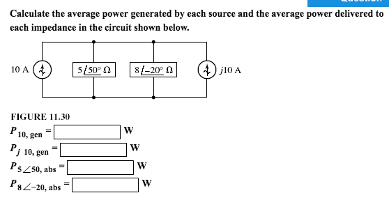 Solved Calculate the average power generated by each source | Chegg.com