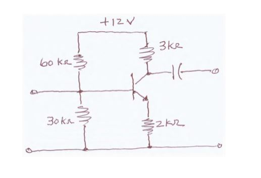 Solved Determine the operating point of the transistor | Chegg.com