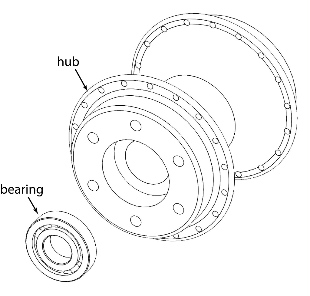 Solved The bearing shown in the figure is to be pressed into | Chegg.com