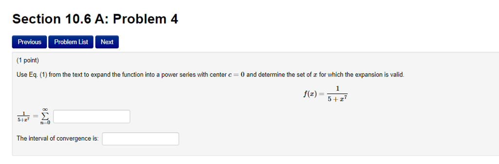 Solved Use Eq. (1) from the text to expand the function into | Chegg.com