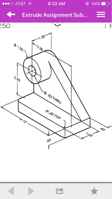 Extrude Assignment Using CREO Parametric 3.0 (please | Chegg.com