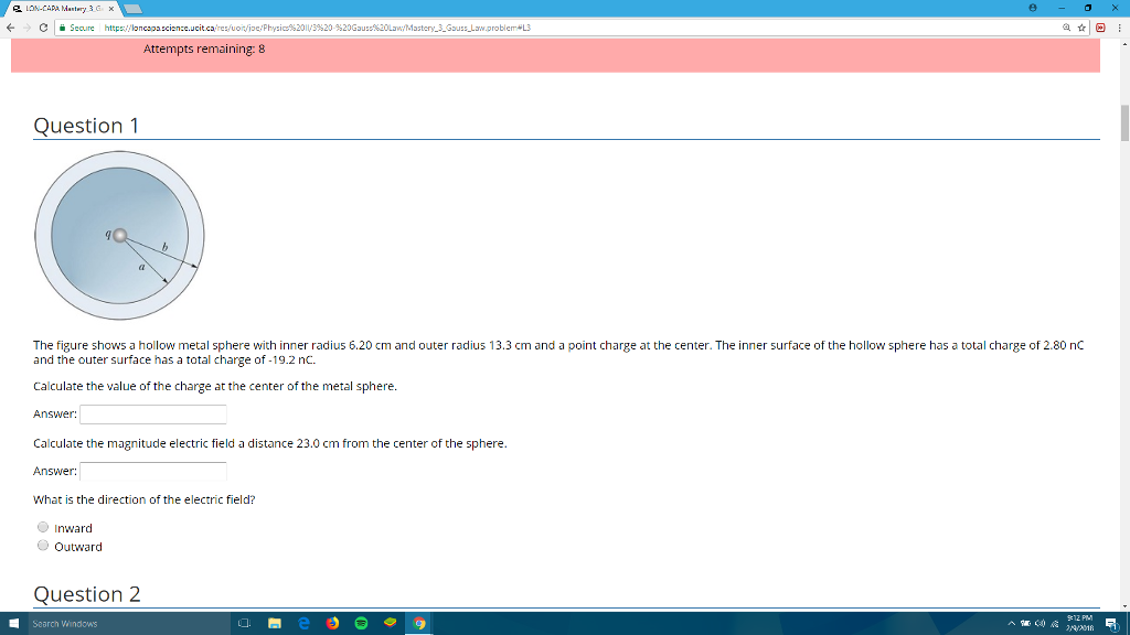 Solved LON-CAPA hda"tery 3 G cl.seoure https://loncaoa | Chegg.com